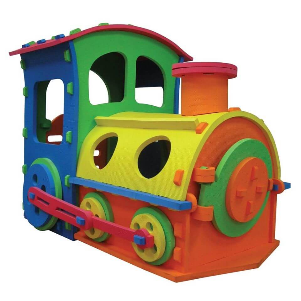 Trenulet puzzle - Ofera un spatiu de joaca placut celor mici